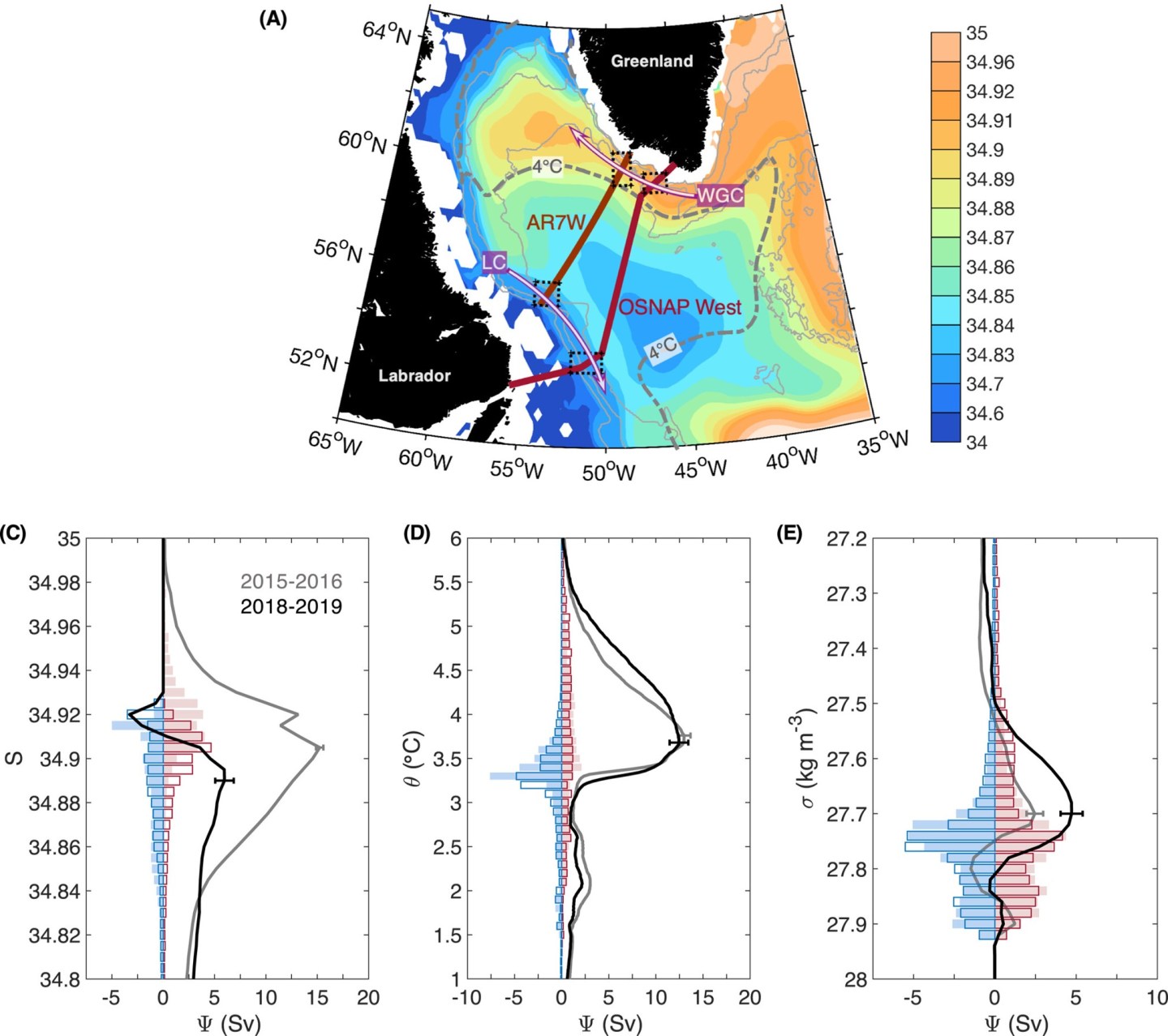 Surge of Fresh Water Paradoxically Strengthened the Labrador Sea ...